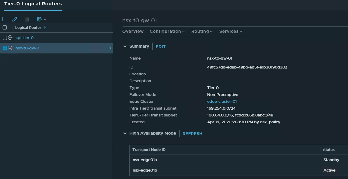 How to determine the active edge transport node in NSX-T 3.x – ThepHuck